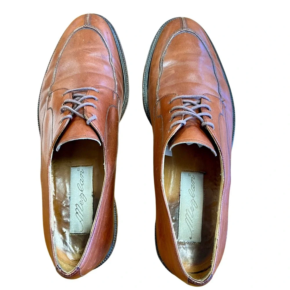 Mezlan | Shoes | Mezlan Leather Split Toe Derby Shoes Men Sz 8 Brown ...